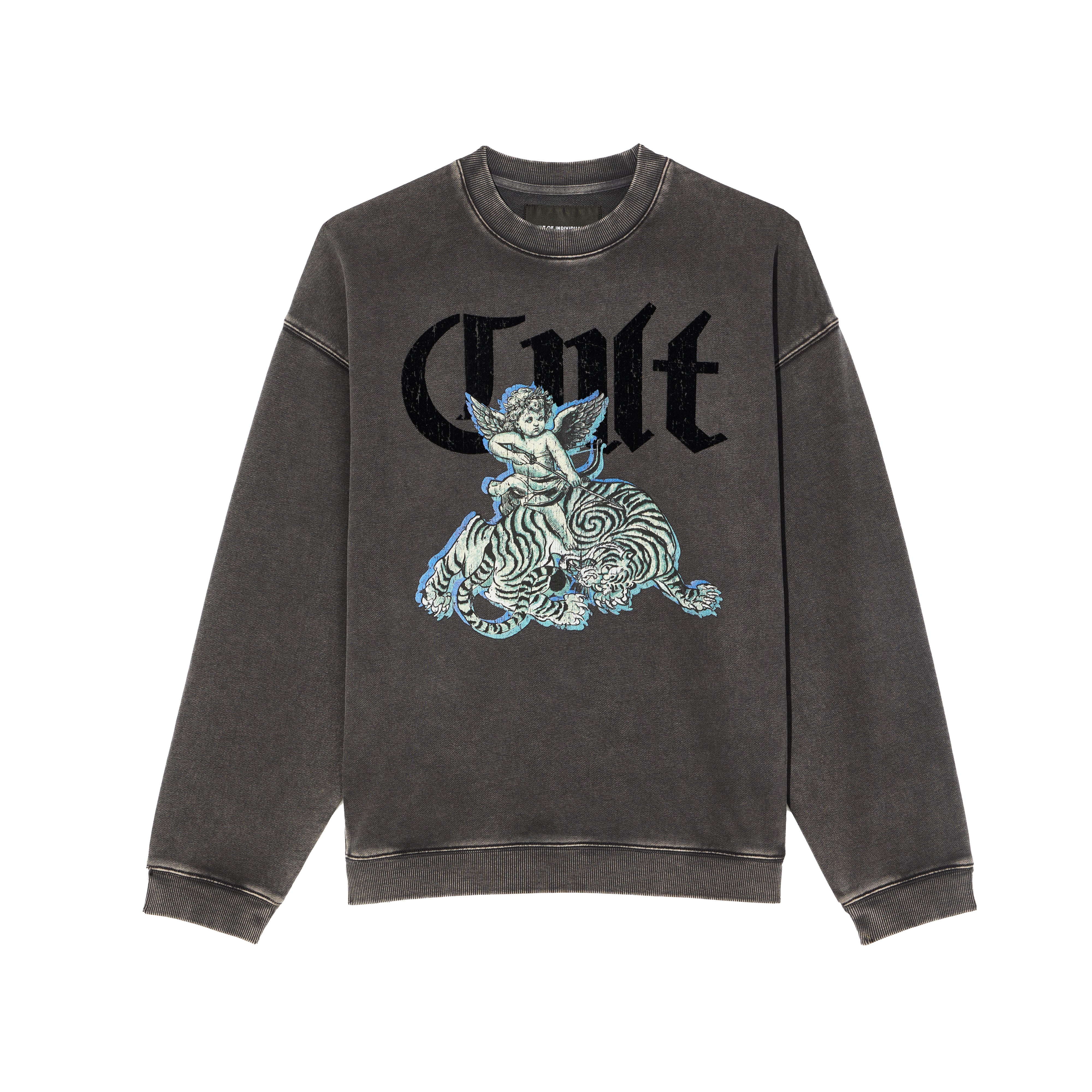 Cult's Novelty Fleece Crew Sweatshirt in Vintage Charcoal – Cult of ...