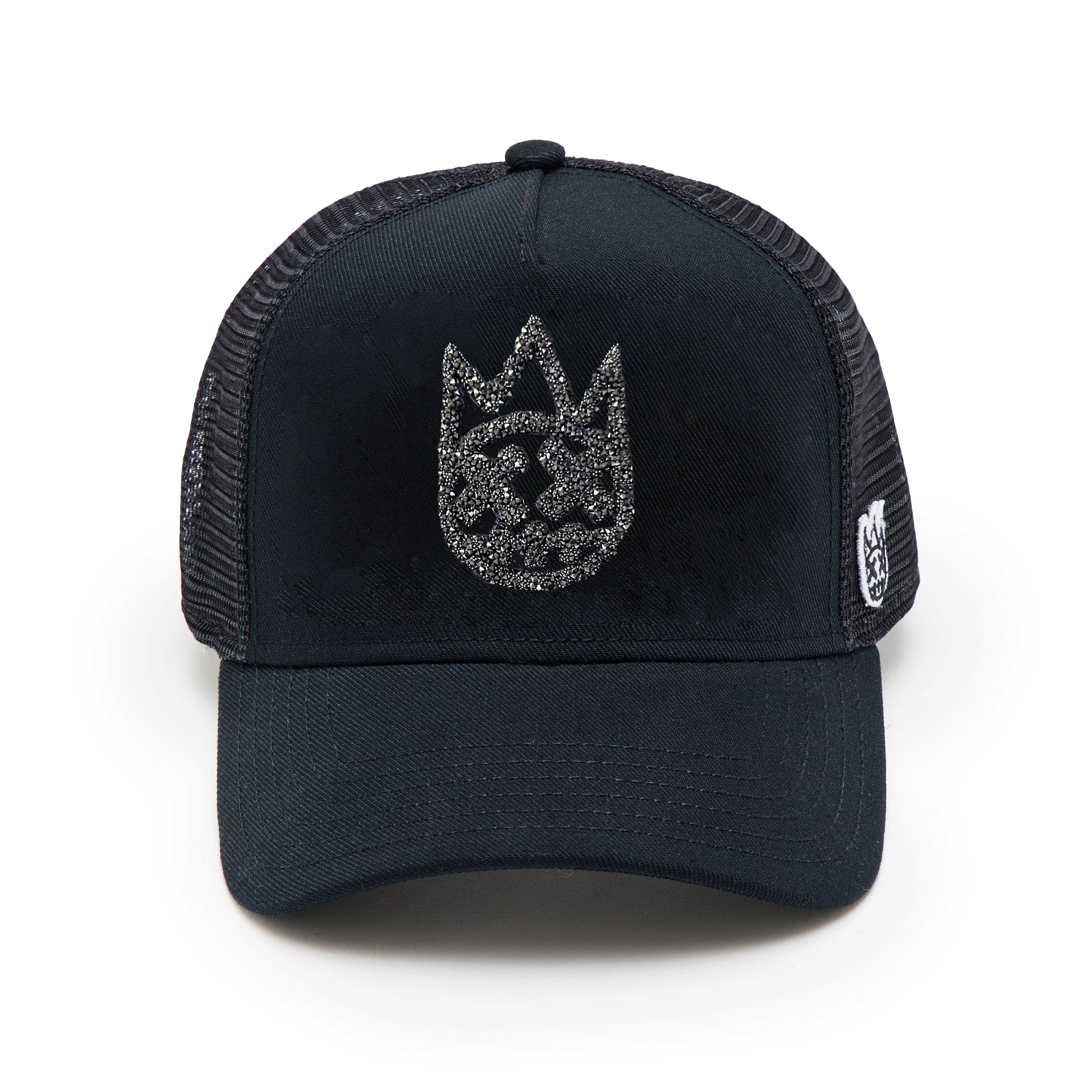Cult's Crystal Logo Mesh Back Trucker Hat in Black – Cult of Individuality